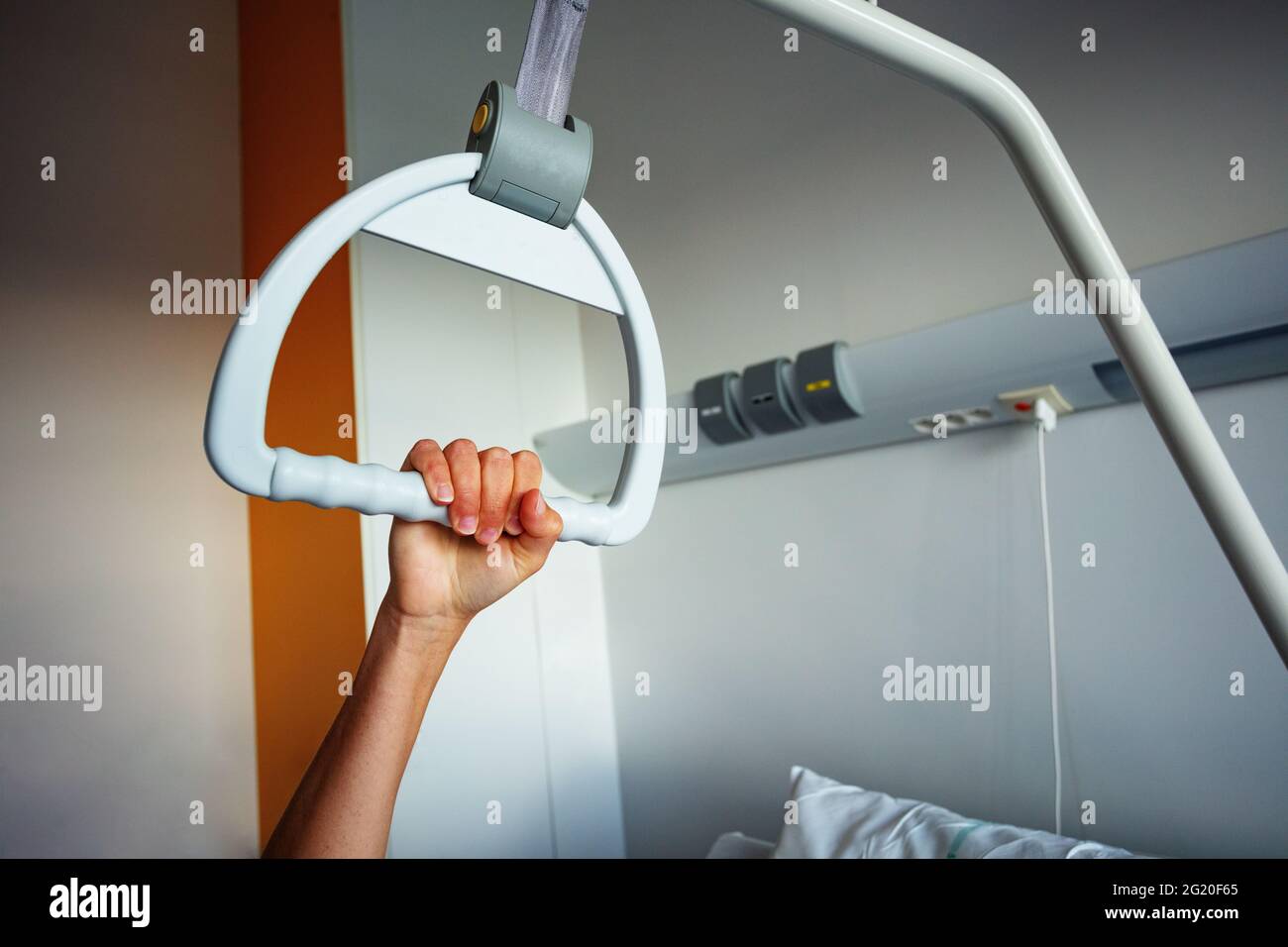 Close up hand gripping handle hi-res stock photography and images - Alamy