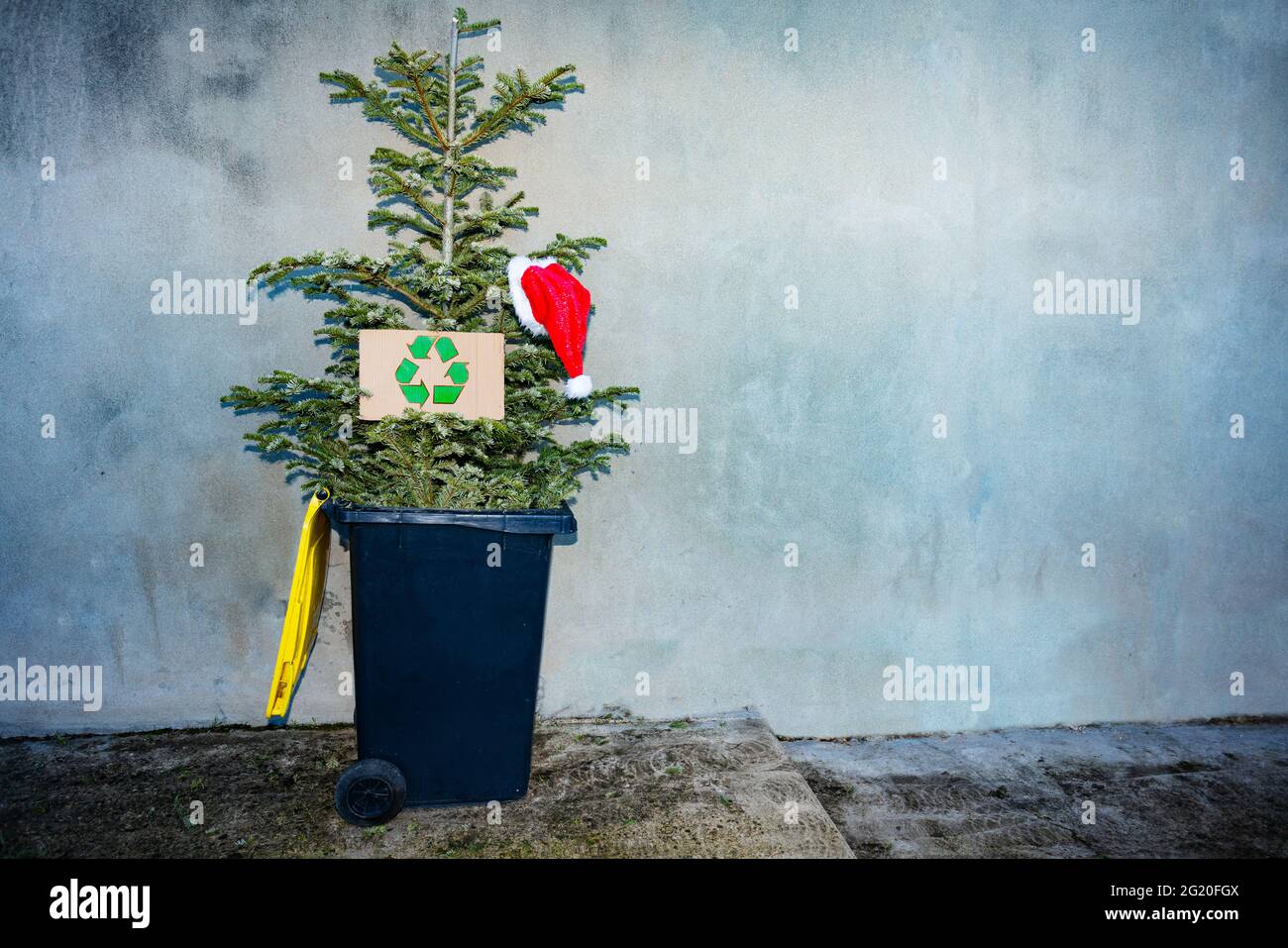 Trashed christmas tree hi-res stock photography and images - Alamy