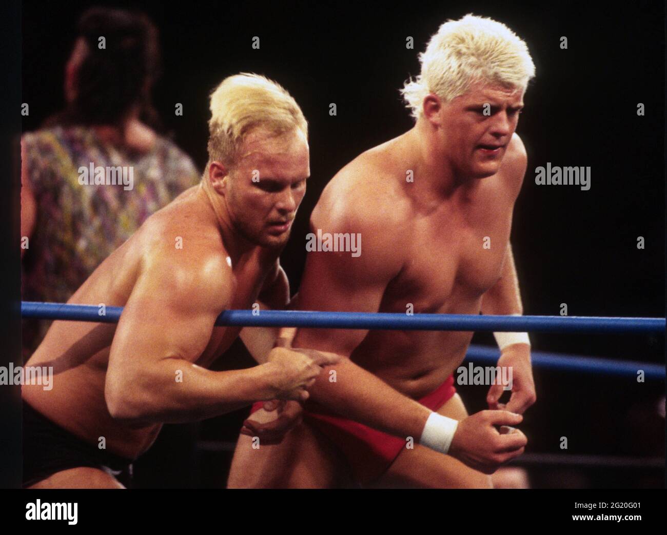 Dustin Rhodes Stone Cold Steve Austin 1992 Photo By John Barrett ...