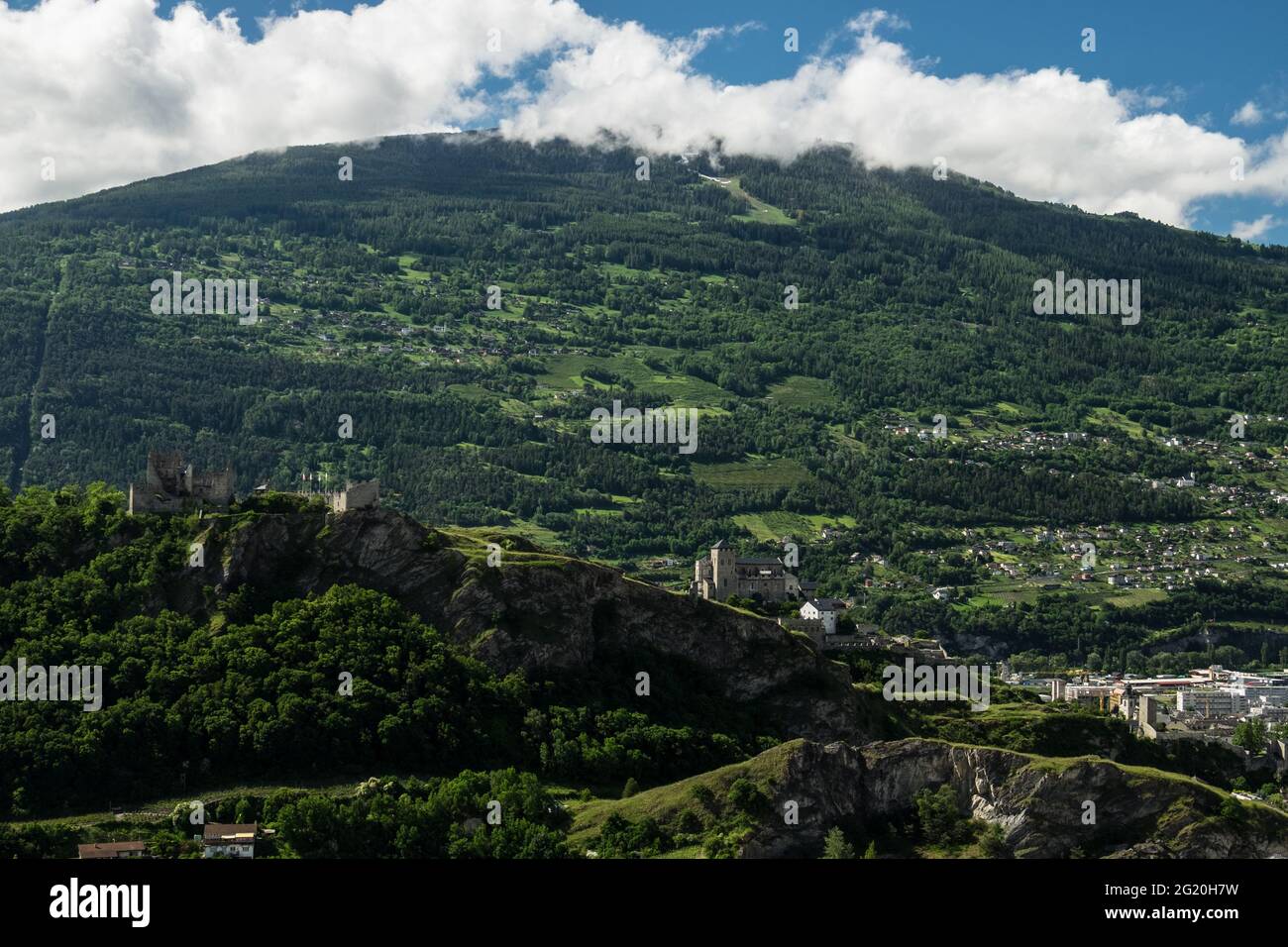 Sion valais landscape hi-res stock photography and images - Alamy