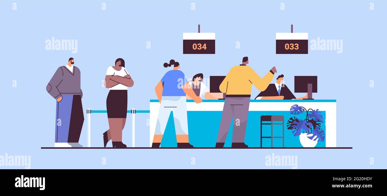 Customer standing looking display Stock Vector Images - Alamy