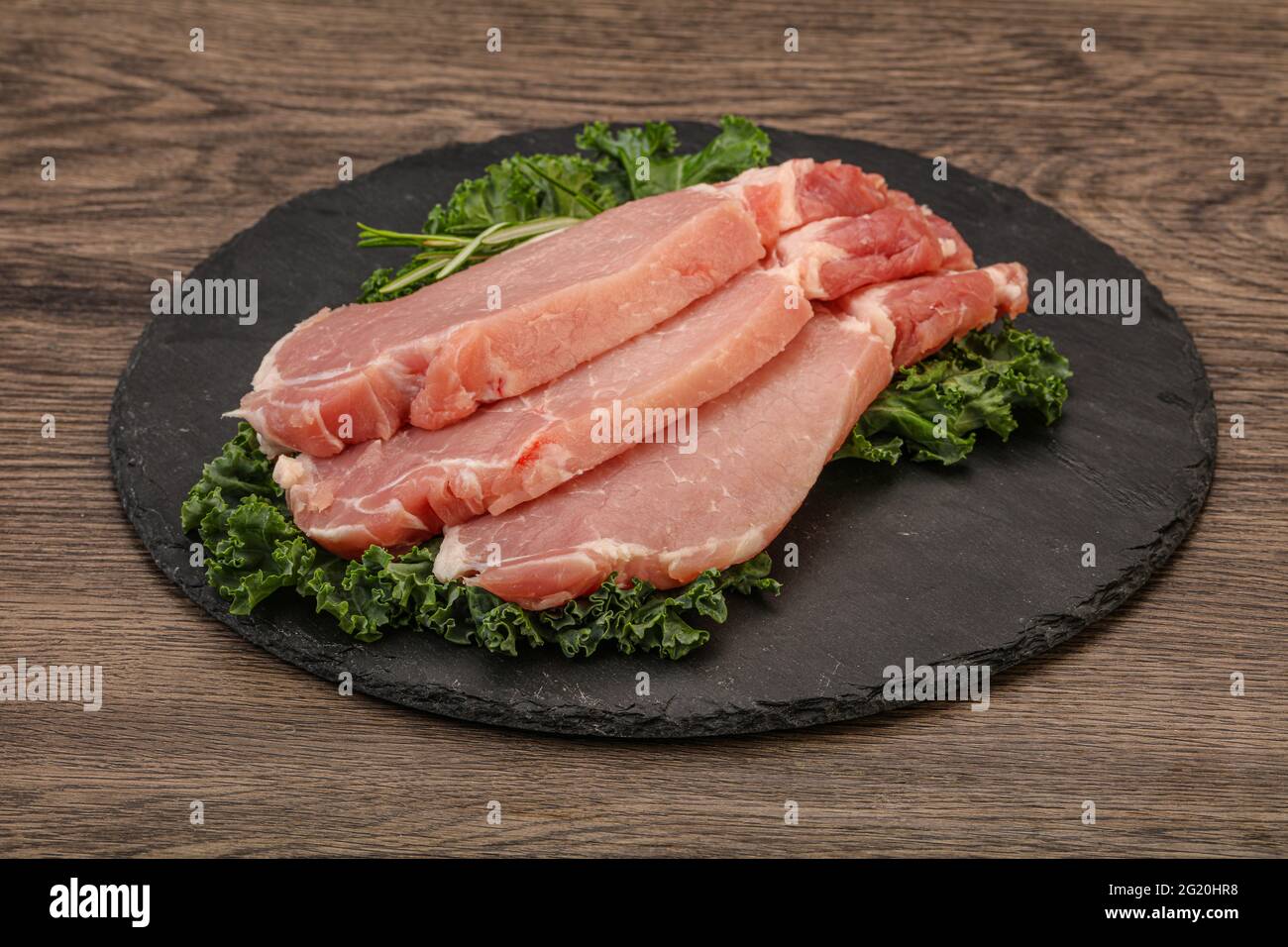 Raw pork meat steak for cooking Stock Photo - Alamy