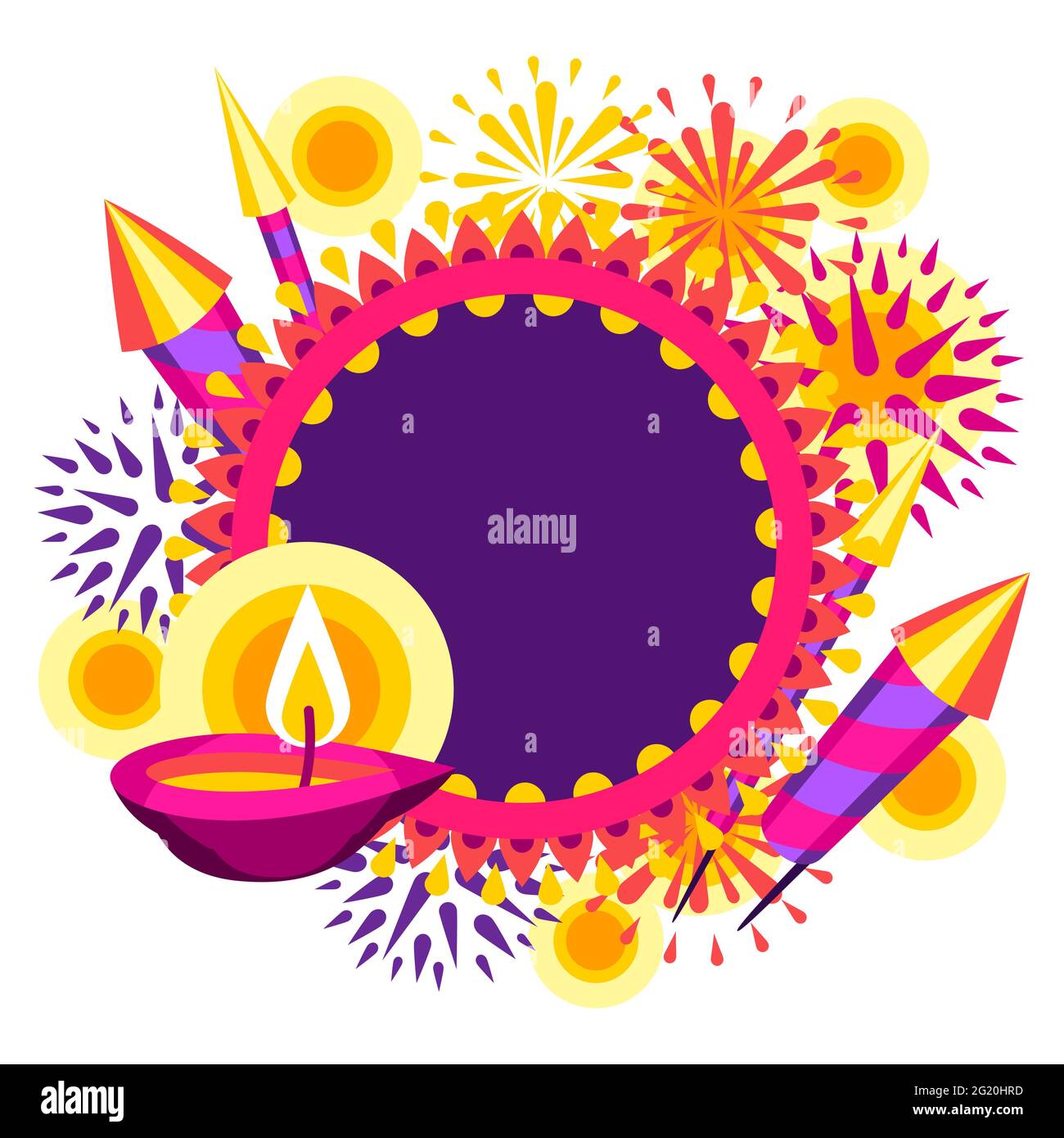 Happy Diwali greeting card. Deepavali or dipavali festival of lights ...