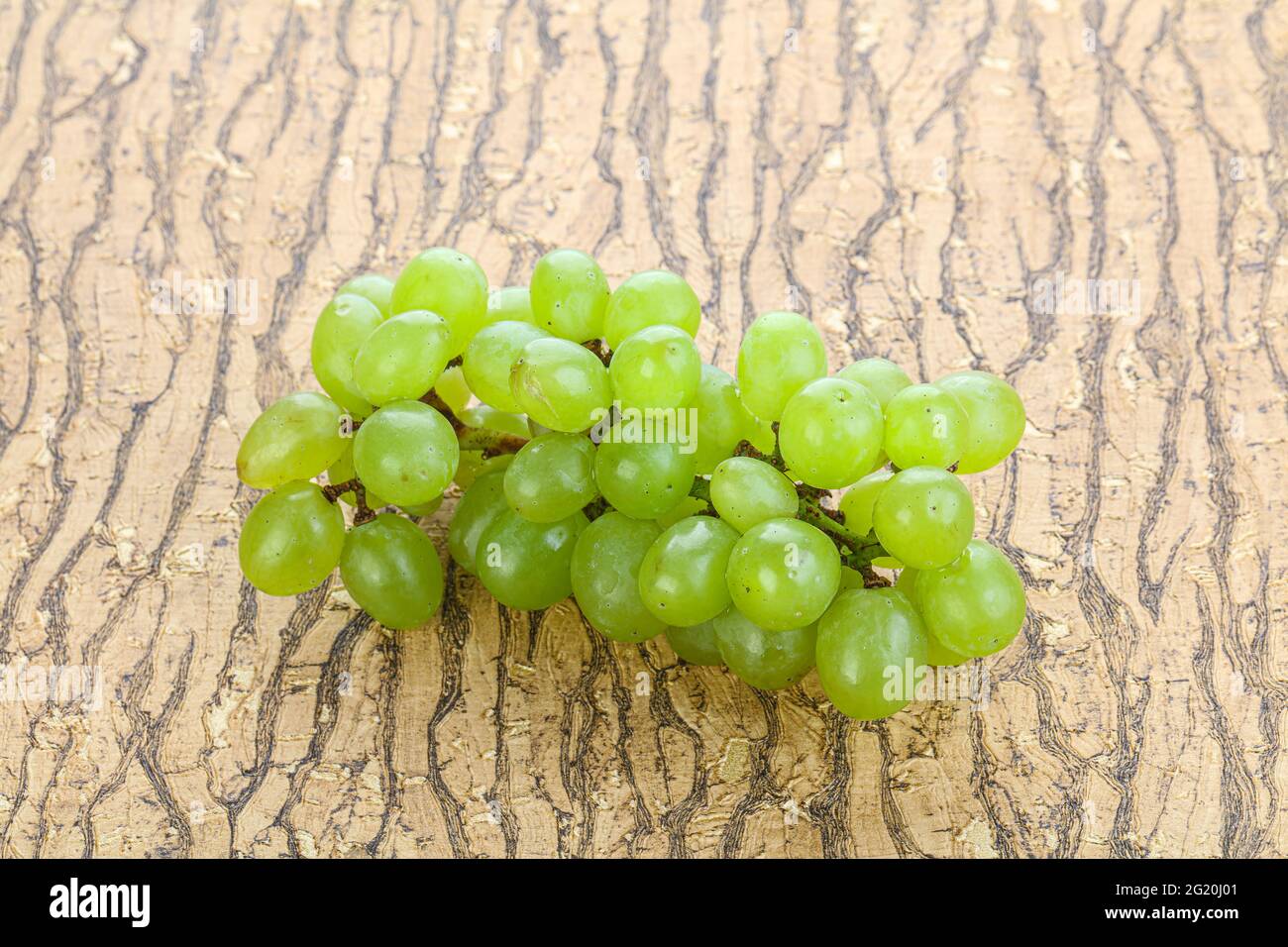 Ripe sweet green grape branch isolated Stock Photo - Alamy