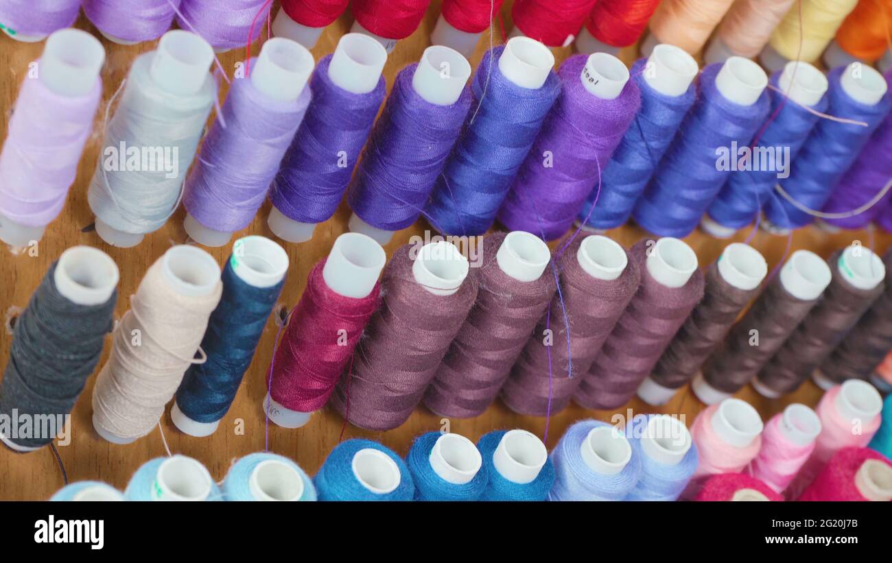 Thread rolls in textile industry hi-res stock photography and images ...