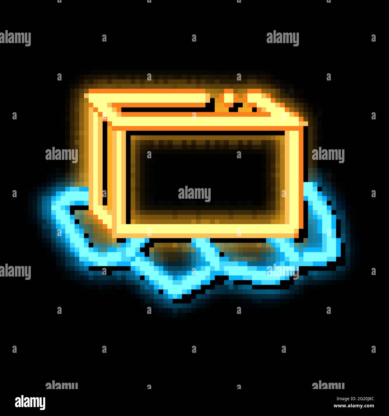 unpacked butter neon glow icon illustration Stock Vector Image & Art ...