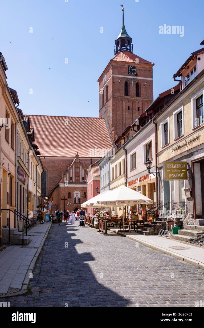 Reszel, Poland - Landmarks in the old town of the medieval city Stock ...
