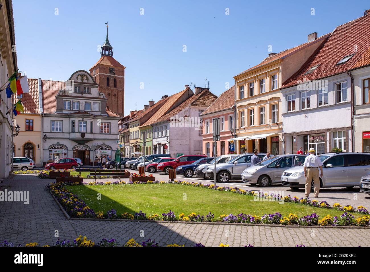 Reszel, Poland - Landmarks in the old town of the medieval city Stock ...