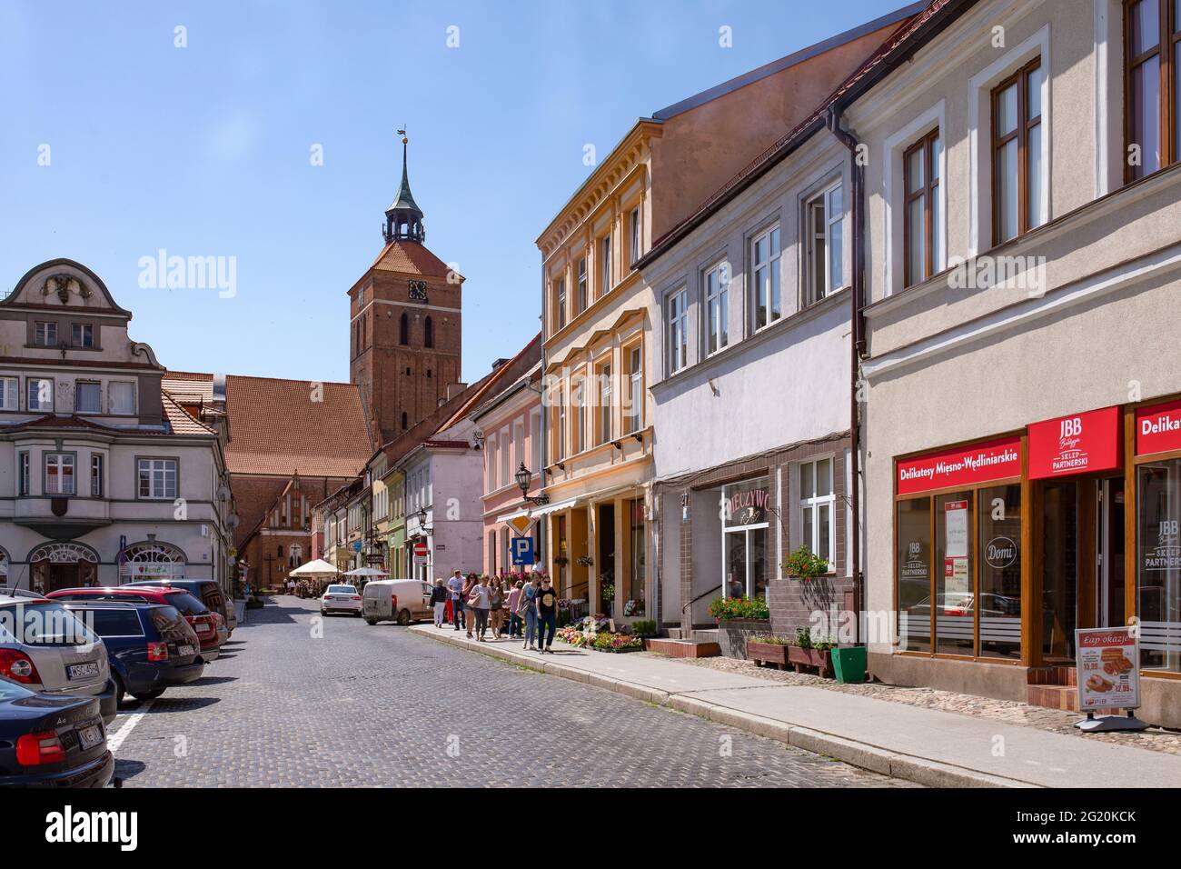 Reszel, Poland - Landmarks in the old town of the medieval city Stock ...