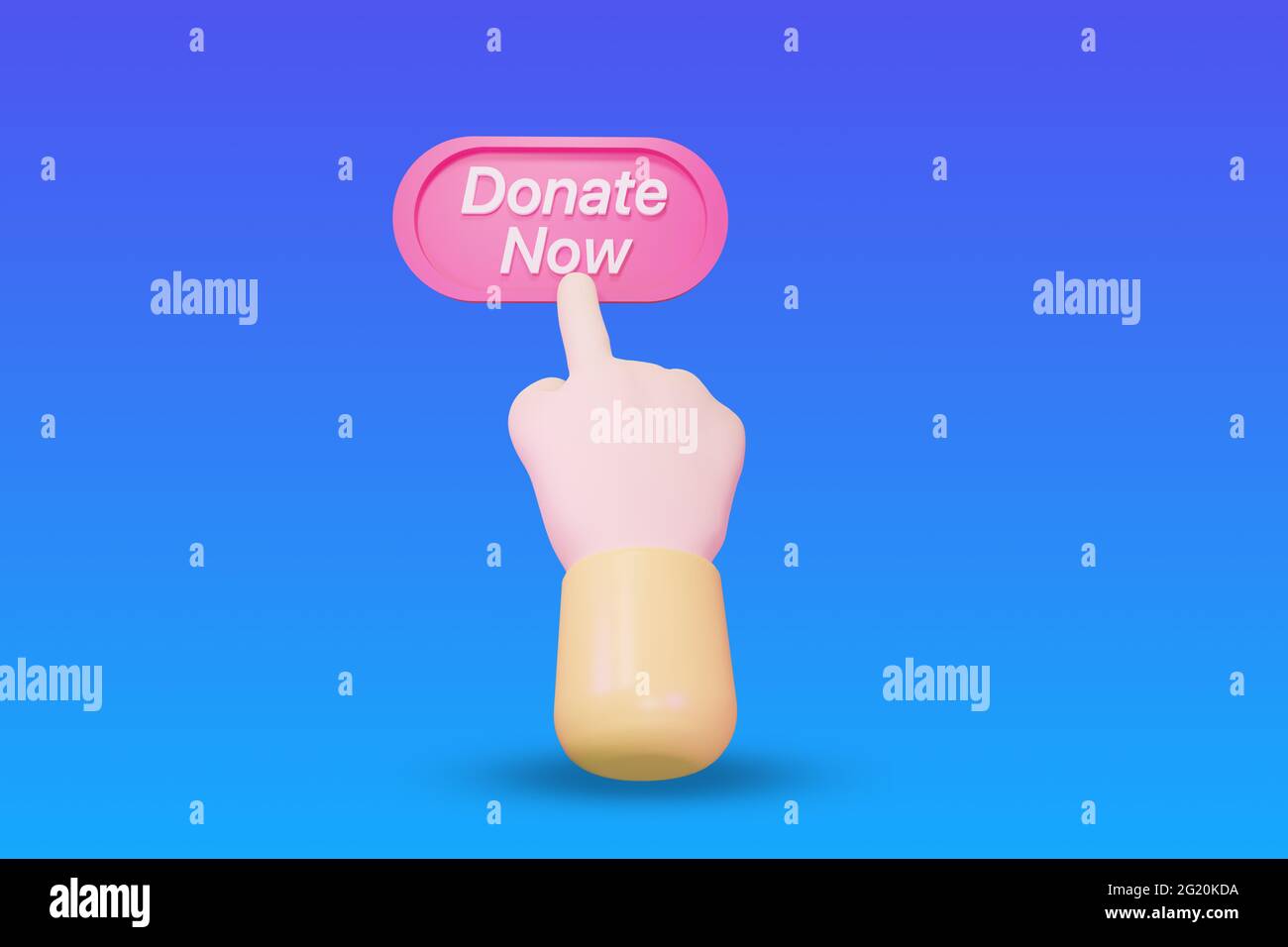 Blue Donate Now Button