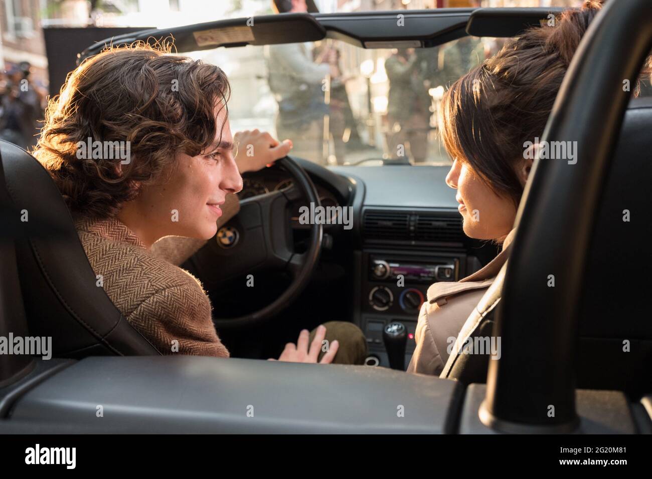 Selena Gomez Driving Her Car