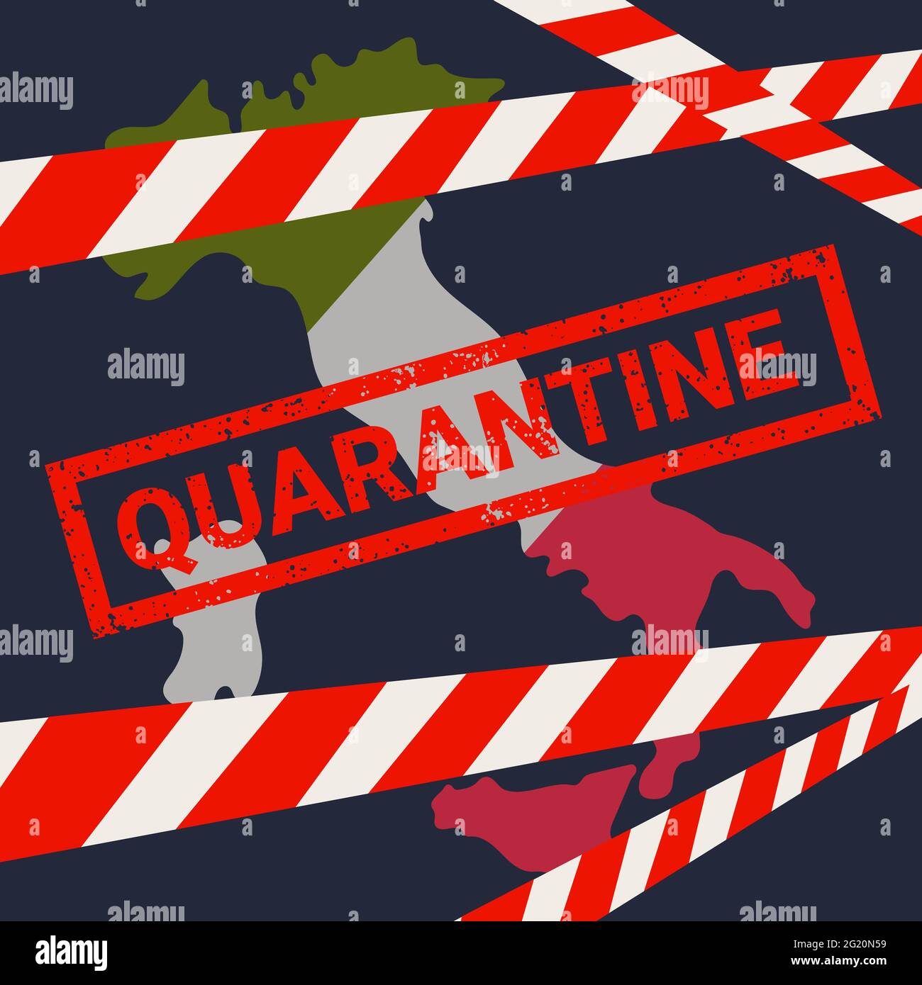 Coronavirus Epidemic. Novel coronavirus covid-19 in Italy. Italy map ...