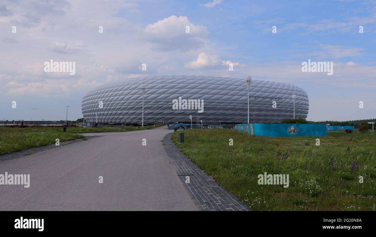 Famous Allianz Arena stadium in Munich - Home of famous soccer club FC ...