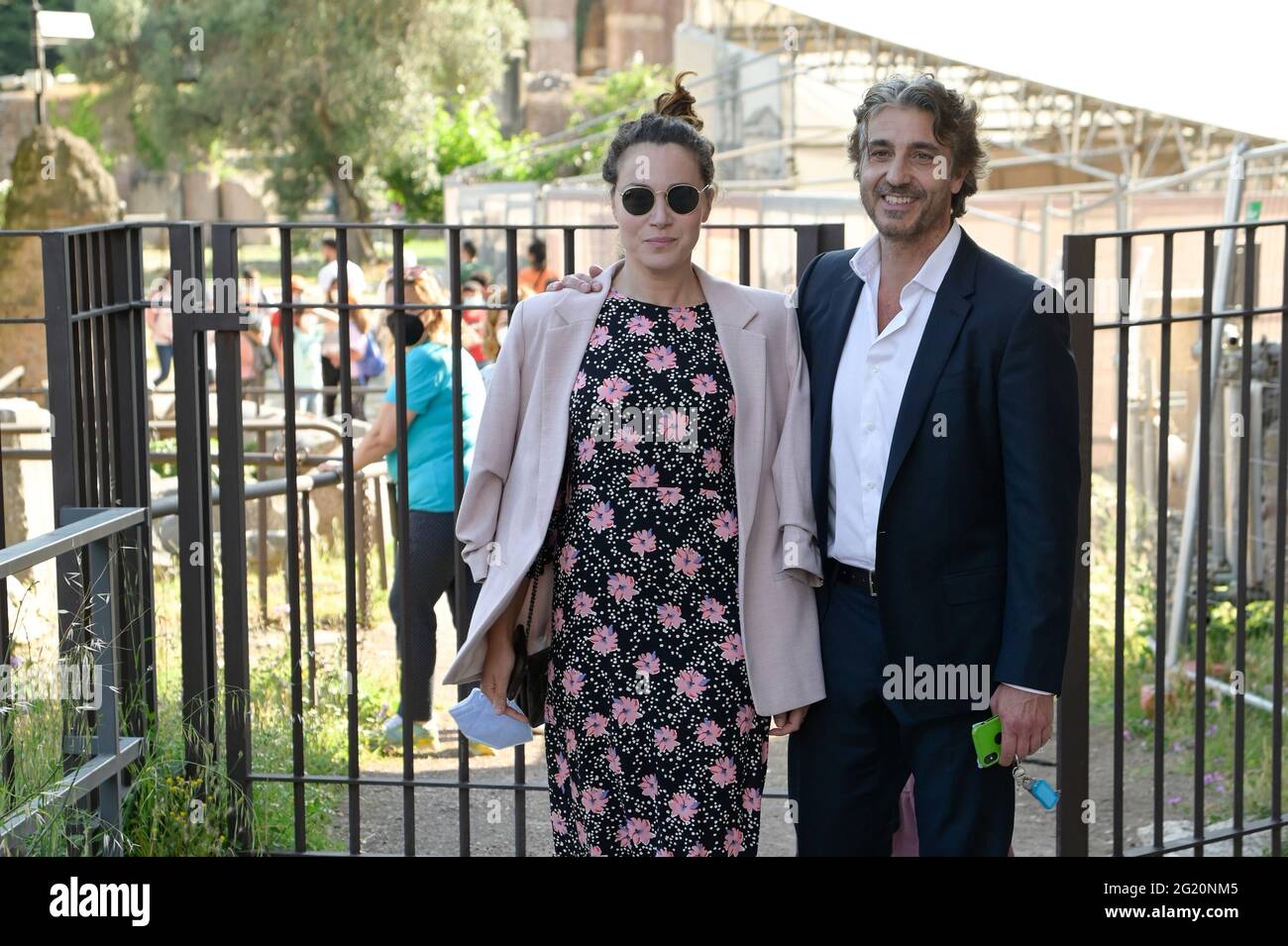 Rome, Italy. 07th June, 2021. Daniele Liotti and wife Cristina D ...