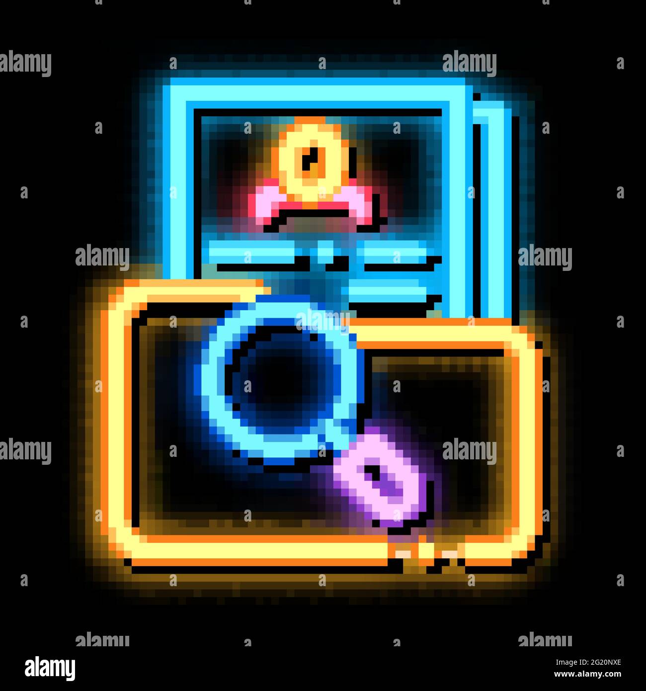 scientific study of personal human resource neon glow icon illustration ...