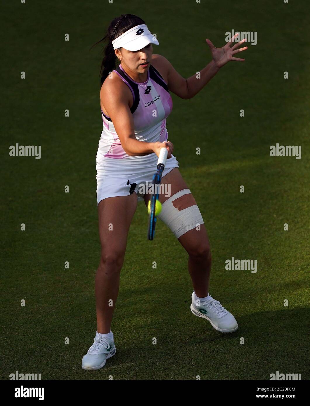 Maria Camila Osorio Serrano in action during her WTA first round match ...