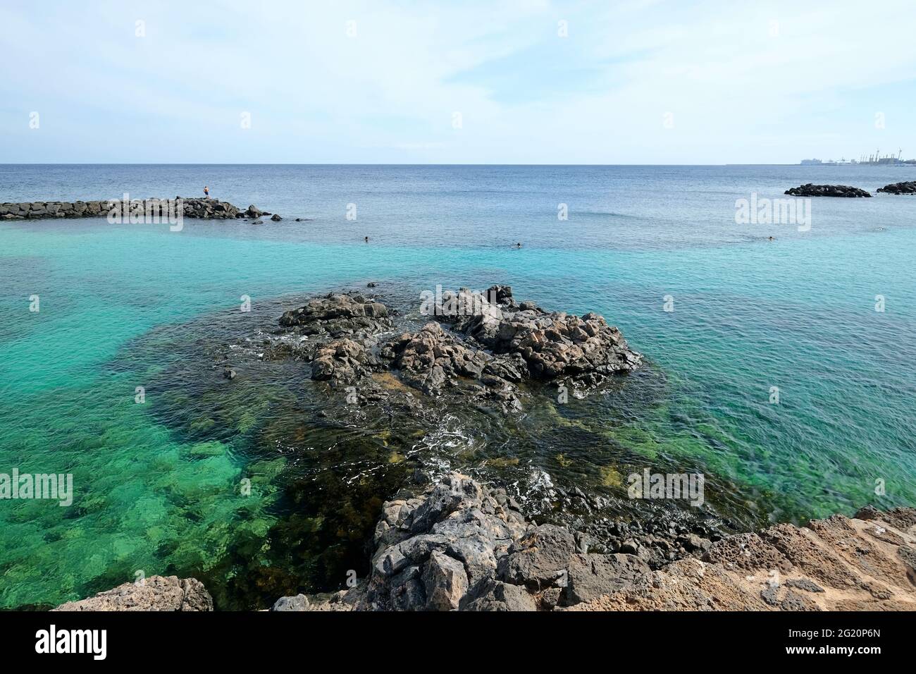 Long exposure of a beautiful bay Stock Photo - Alamy