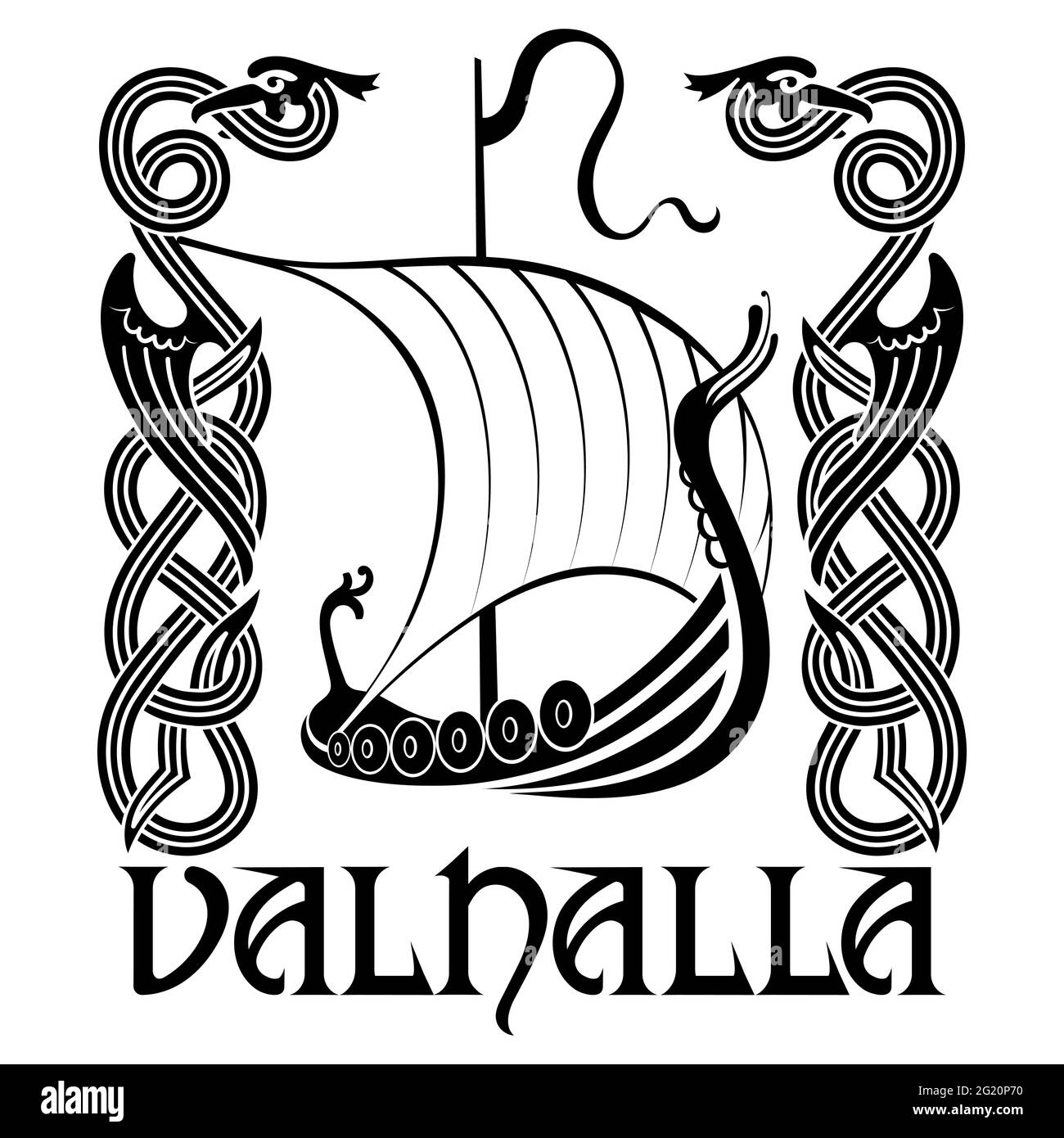 Viking Patterns Dragon