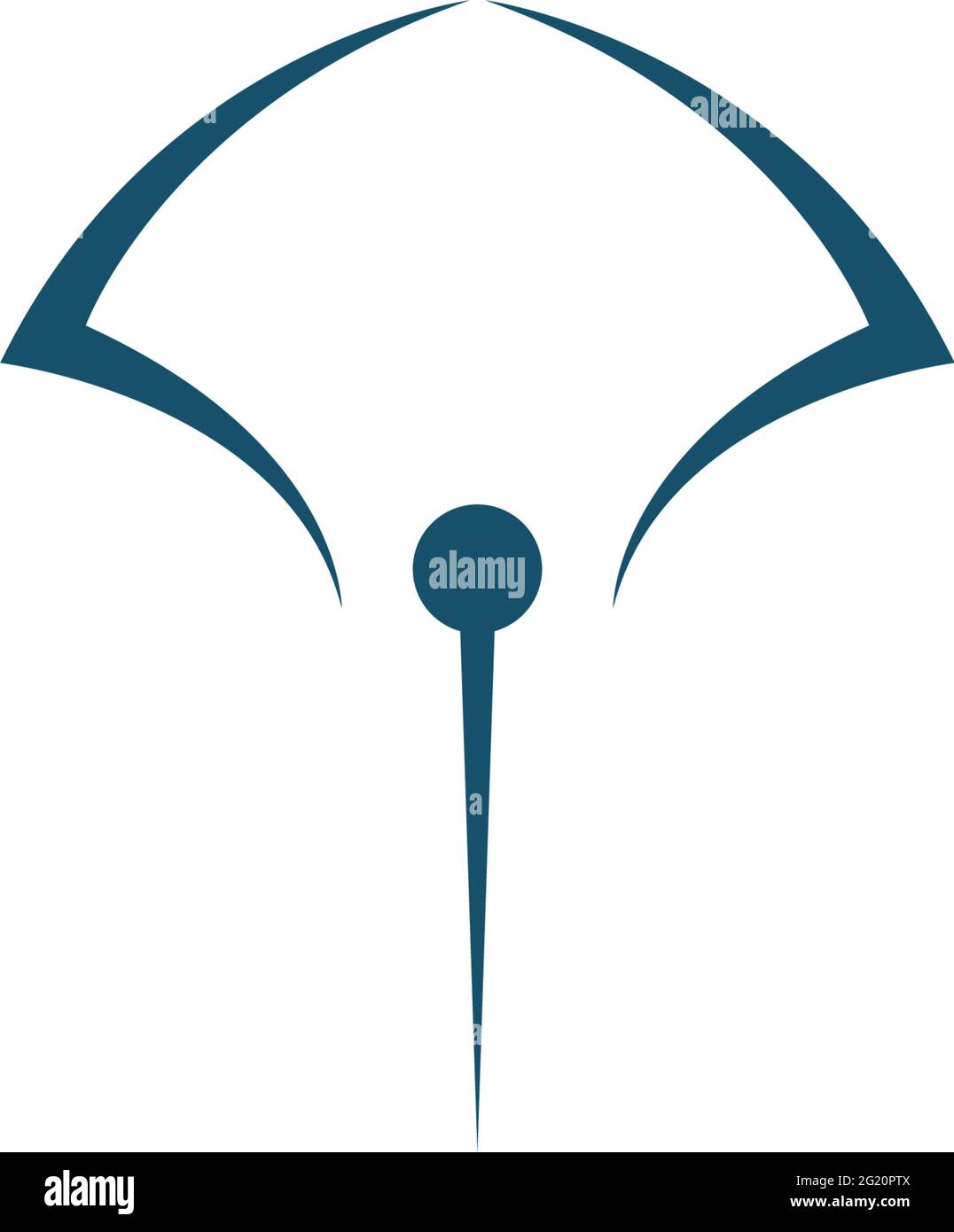 Stingray icon logo design concept template illustrtation vector Stock ...