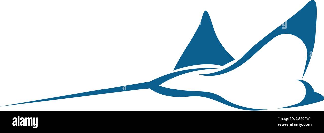 Stingray icon logo design concept template illustrtation vector Stock ...