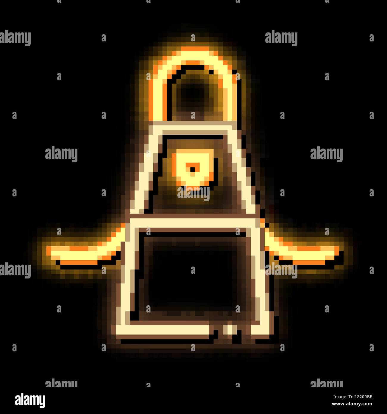 clay modeling device neon glow icon illustration Stock Vector Image ...