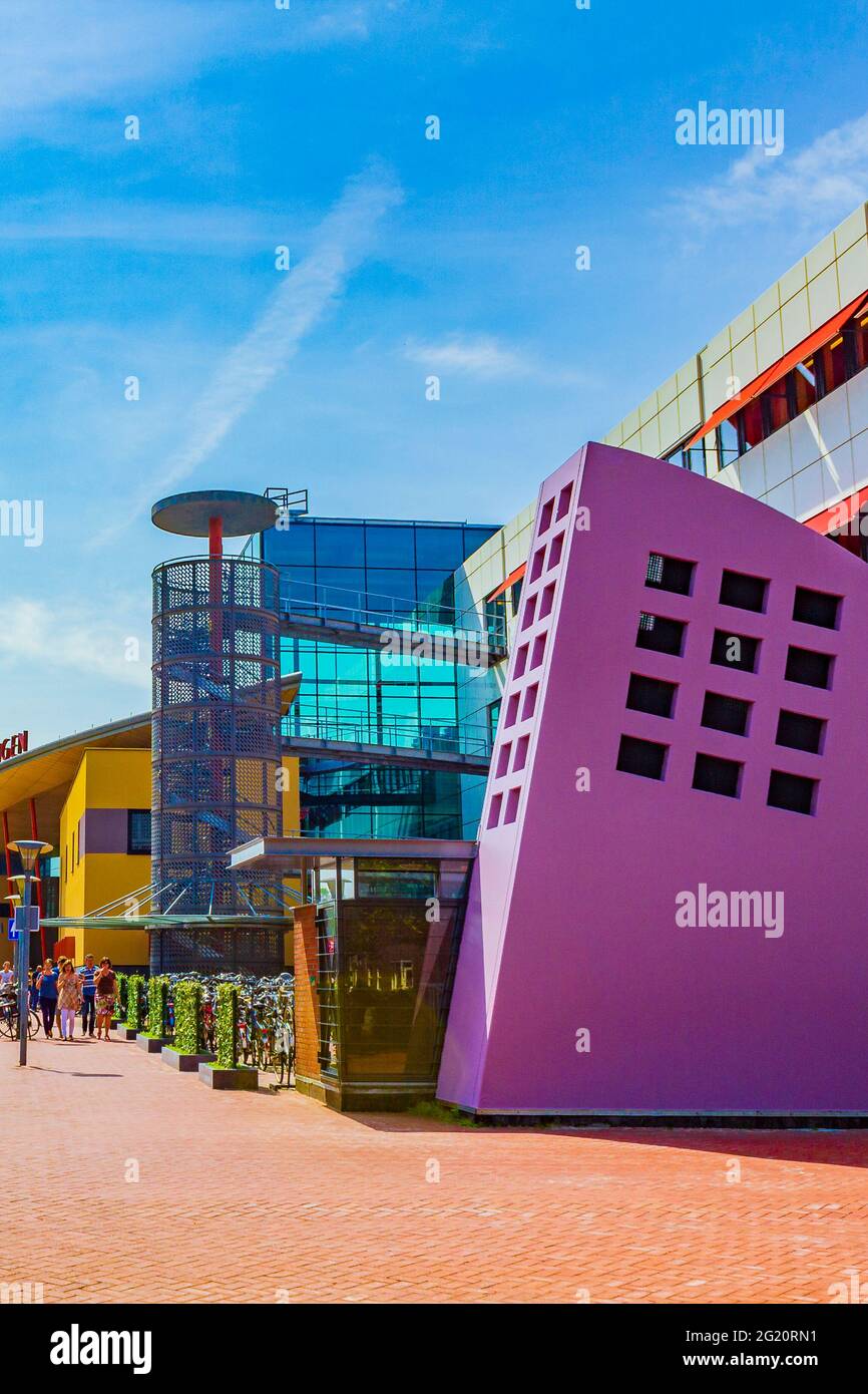 Groningen Netherlands 18. June 2013 Cityscape Panorama buildings ...