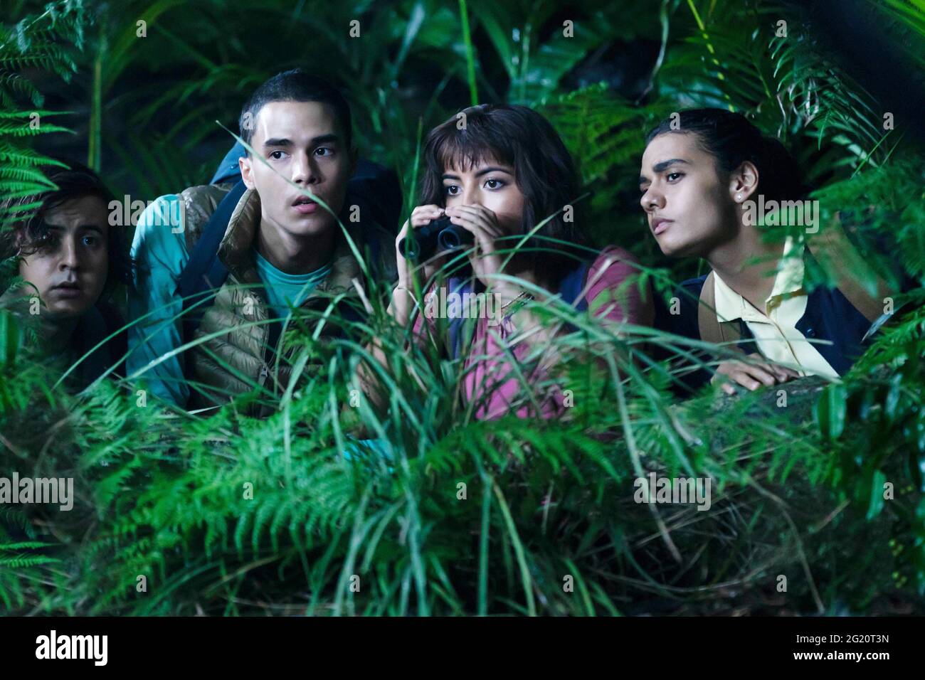 USA. Nicholas Coombe, Isabela Moner, Madeleine Madden, and Jeffrey ...