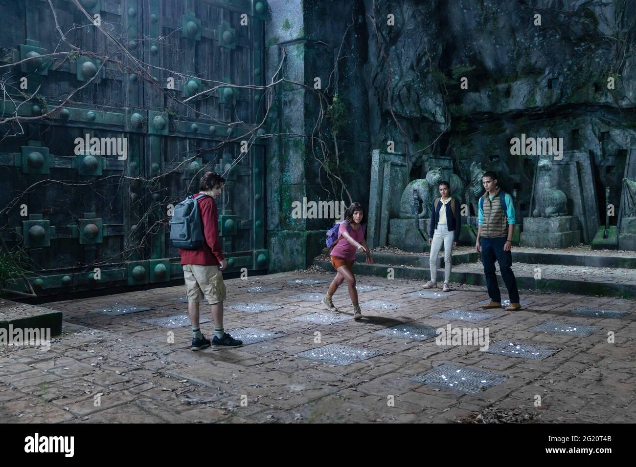 USA. Nicholas Coombe, Isabela Moner, Madeleine Madden, and Jeffrey ...