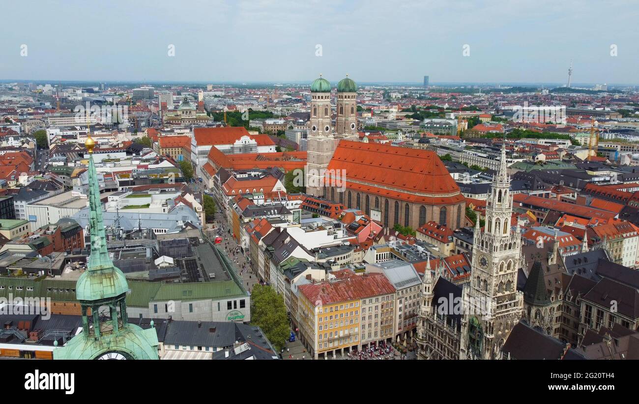 Most famous church in Munich - the Frauenkirche Cathedral in the ...