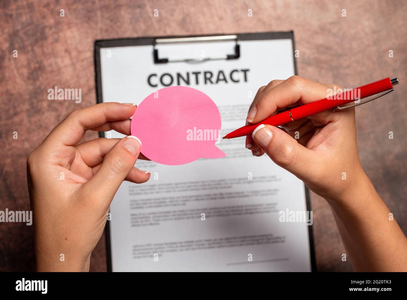 Writing New Ideas Telling Message Informations Taking Important Notes ...