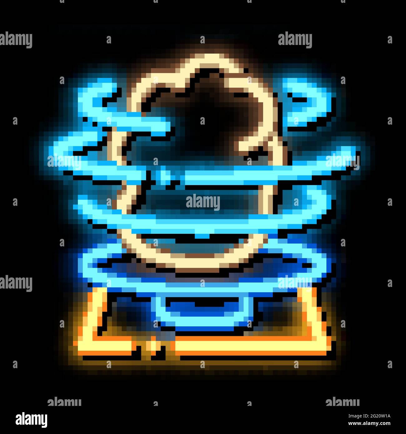 pottery making process neon glow icon illustration Stock Vector Image ...