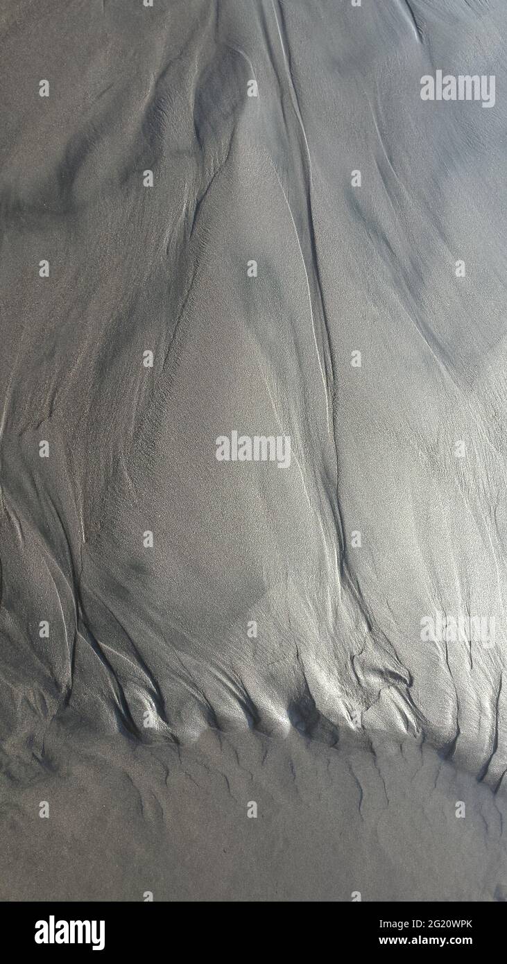 Natural grey background from tideways or fold mountains in aerial view ...