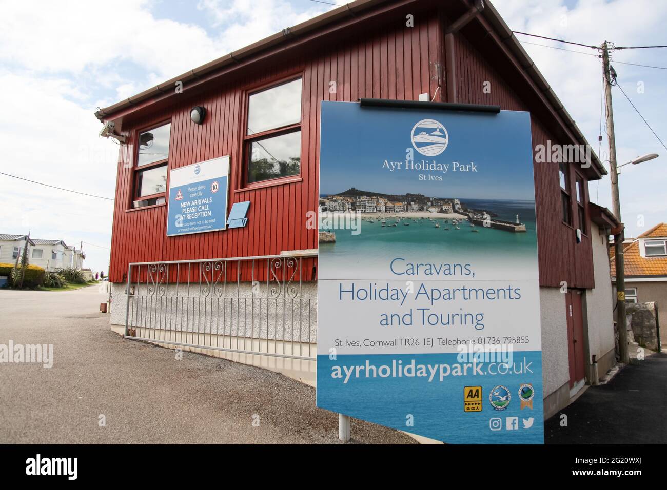 Ayr Holiday Park, St. Ives, Cornwall, UK, May 2021 Caravan holiday in ...