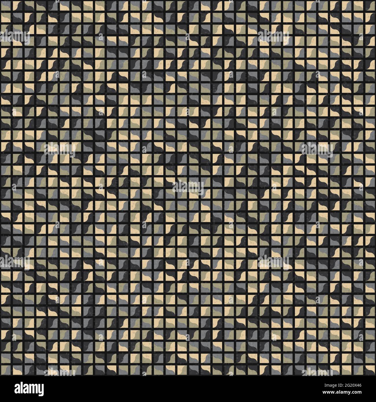 Abstract Geometrical generative computational art illustration Stock ...