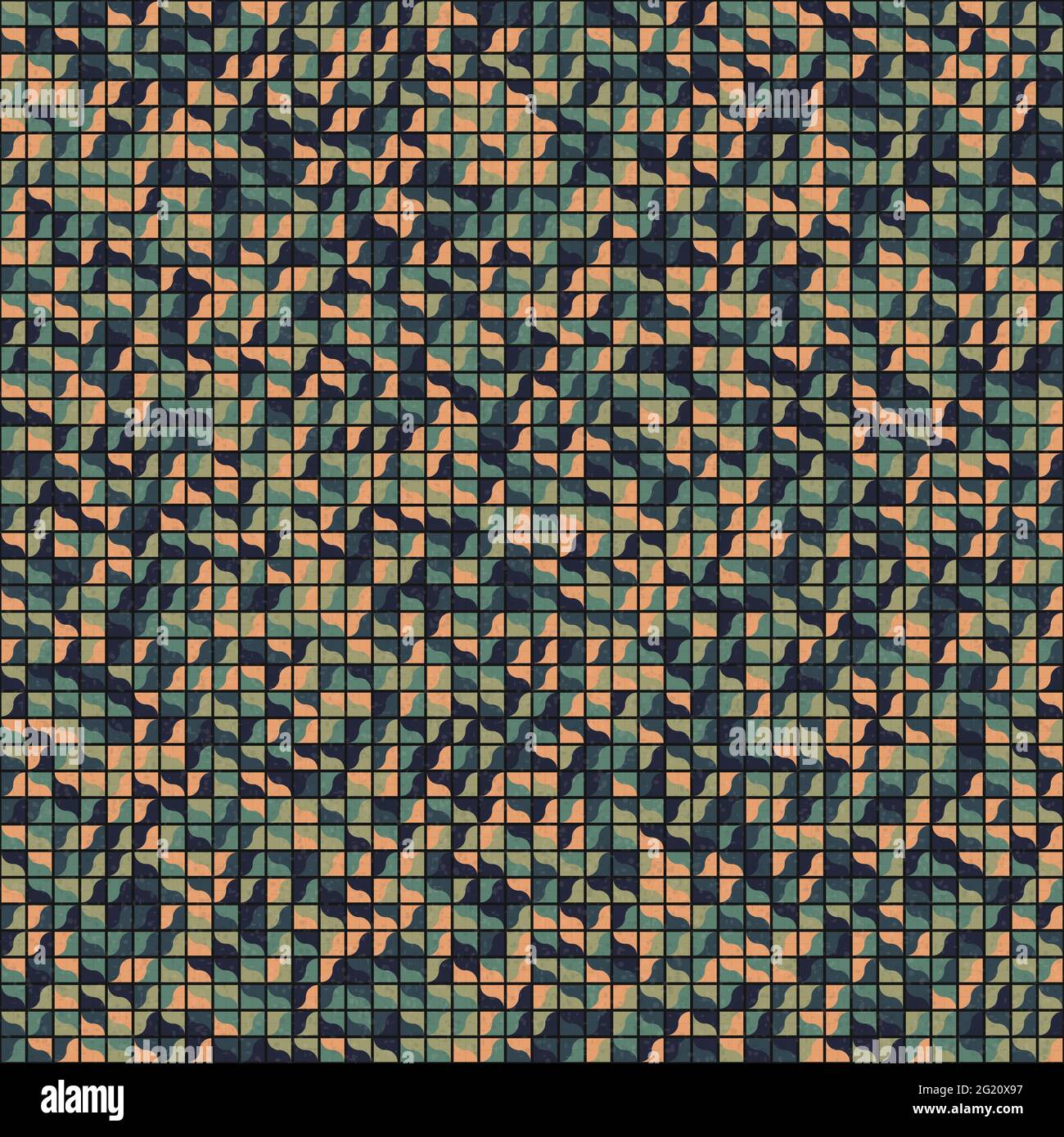 Abstract Geometrical generative computational art illustration Stock ...