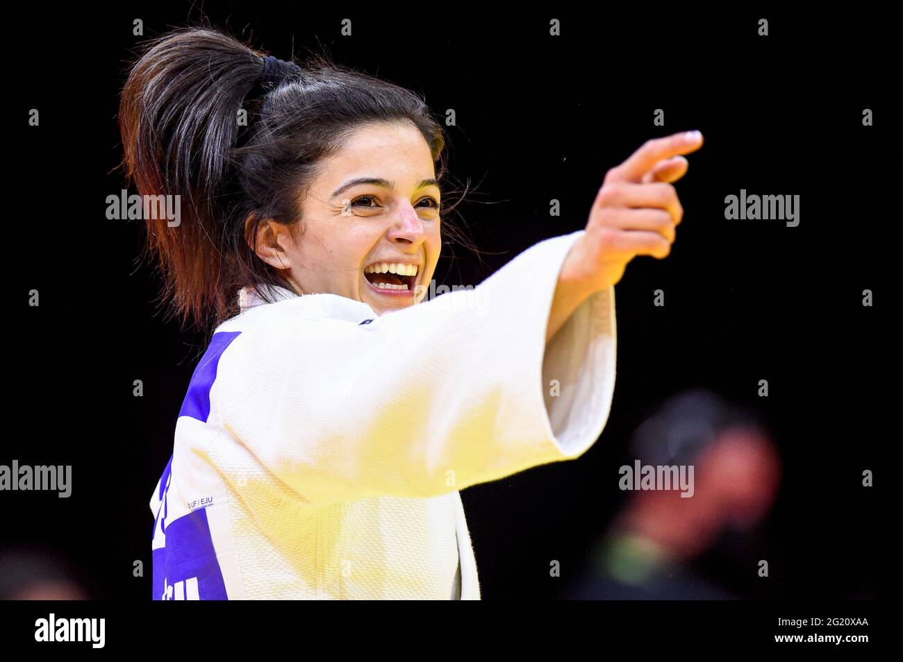 BUDAPEST, HUNGARY - JUNE 7: Gefen Primo of Israel during the World Judo ...