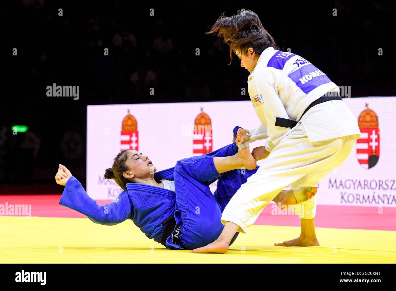 BUDAPEST, HUNGARY - JUNE 7: Diyora Keldiyorova of Uzbekistan, Gefen ...