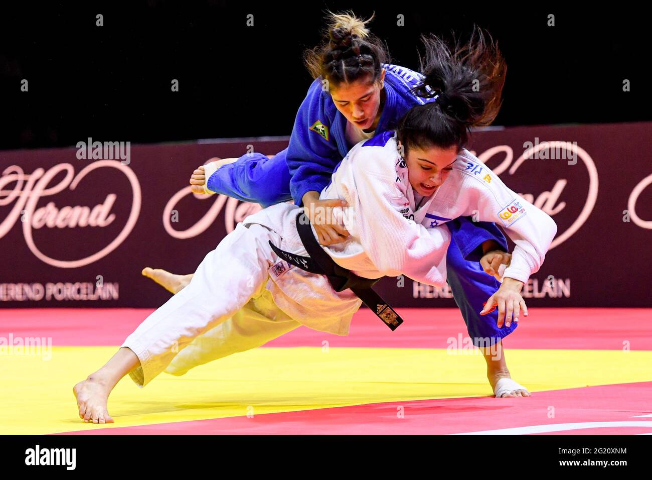 BUDAPEST, HUNGARY - JUNE 7: Diyora Keldiyorova of Uzbekistan, Gefen ...