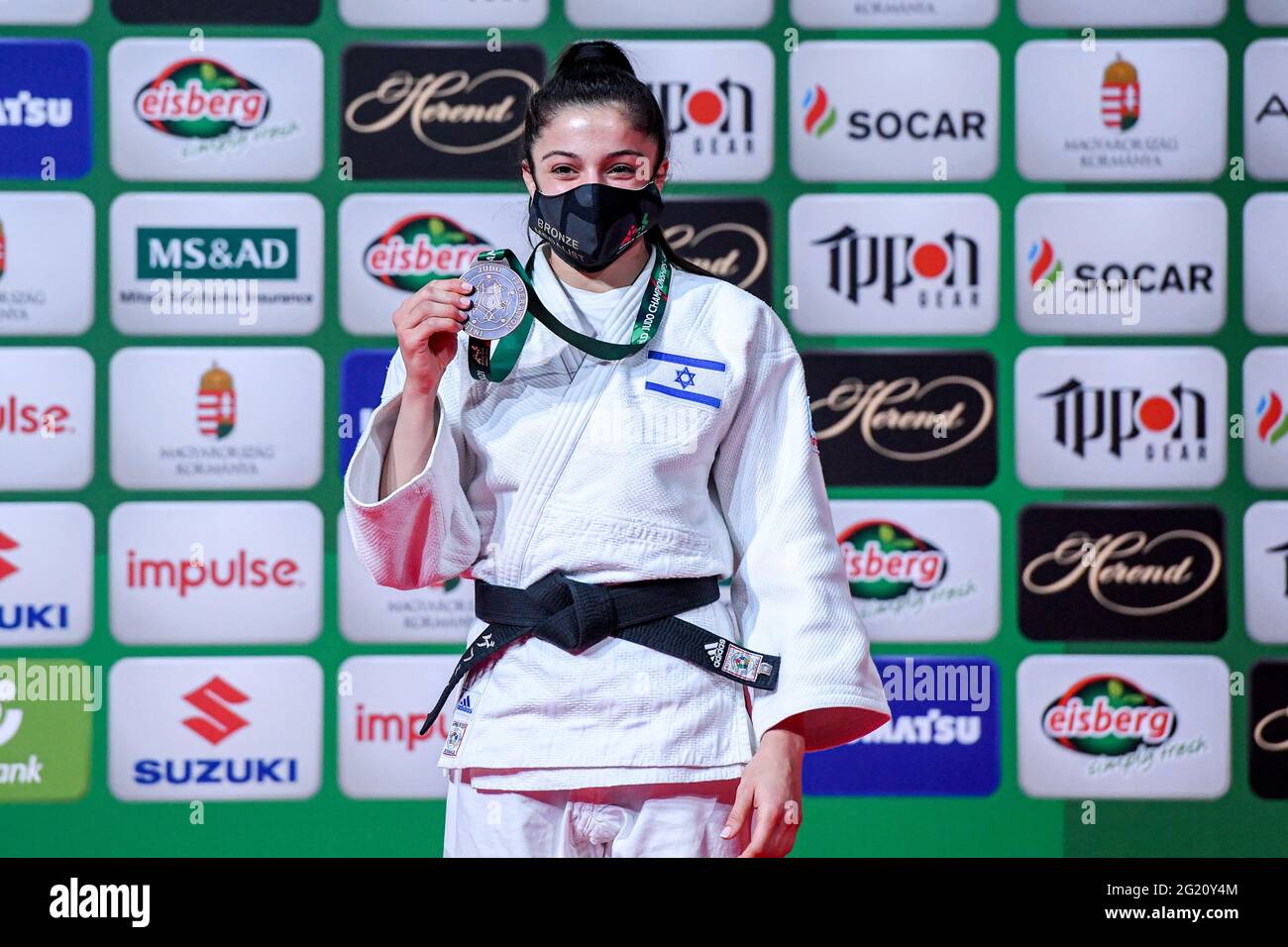 BUDAPEST, HUNGARY - JUNE 7: Gefen Primo of Israel winner of the bronze ...