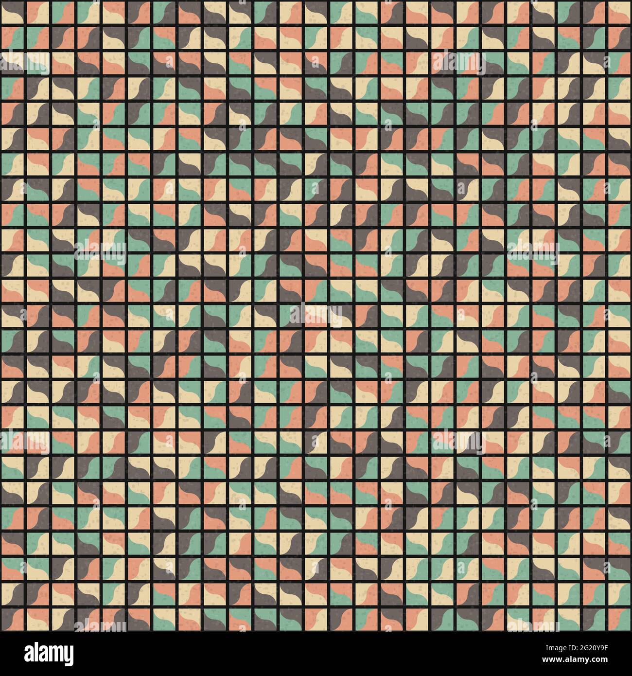 Abstract Geometrical generative computational art illustration Stock ...