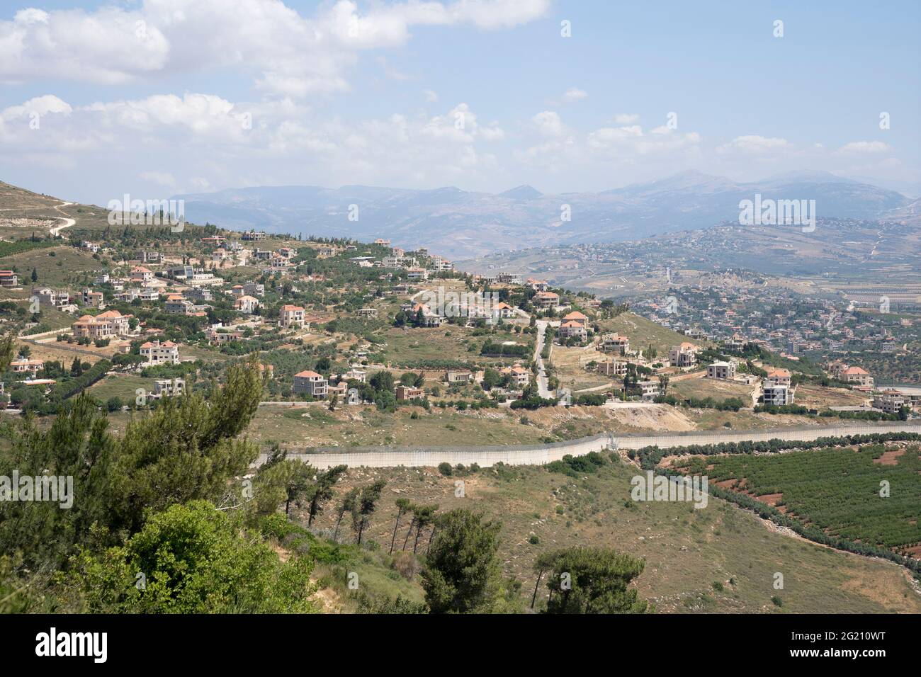 North Israel South Lebanon border Stock Photo - Alamy