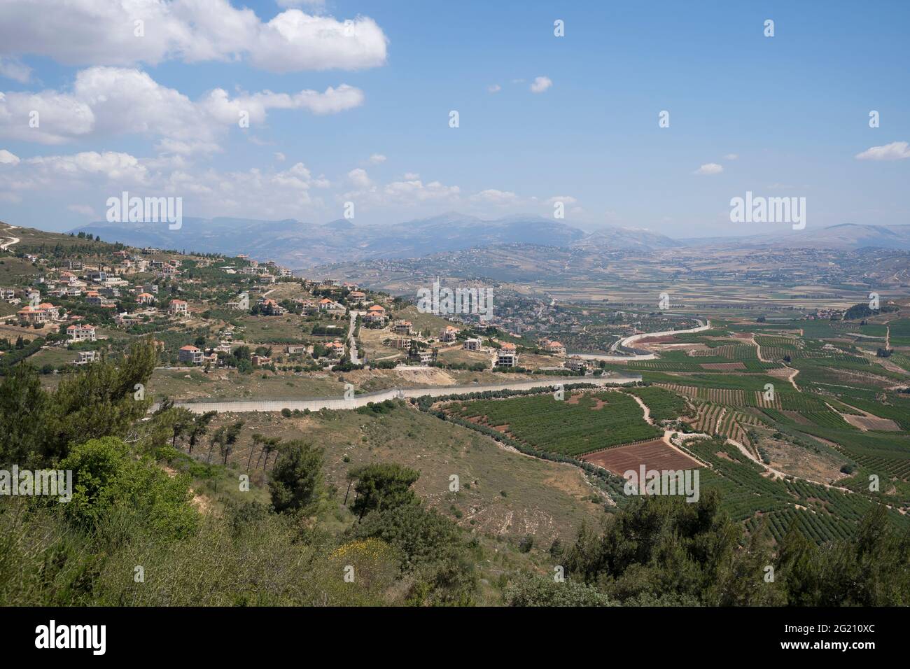 North Israel South Lebanon border Stock Photo - Alamy