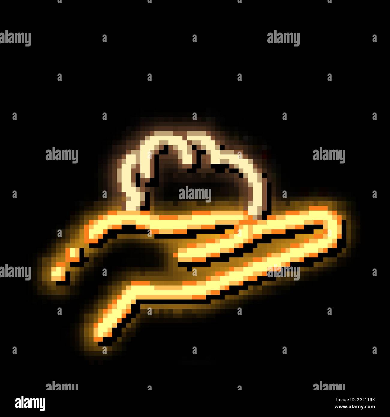 piece of clay in hands neon glow icon illustration Stock Vector Image ...