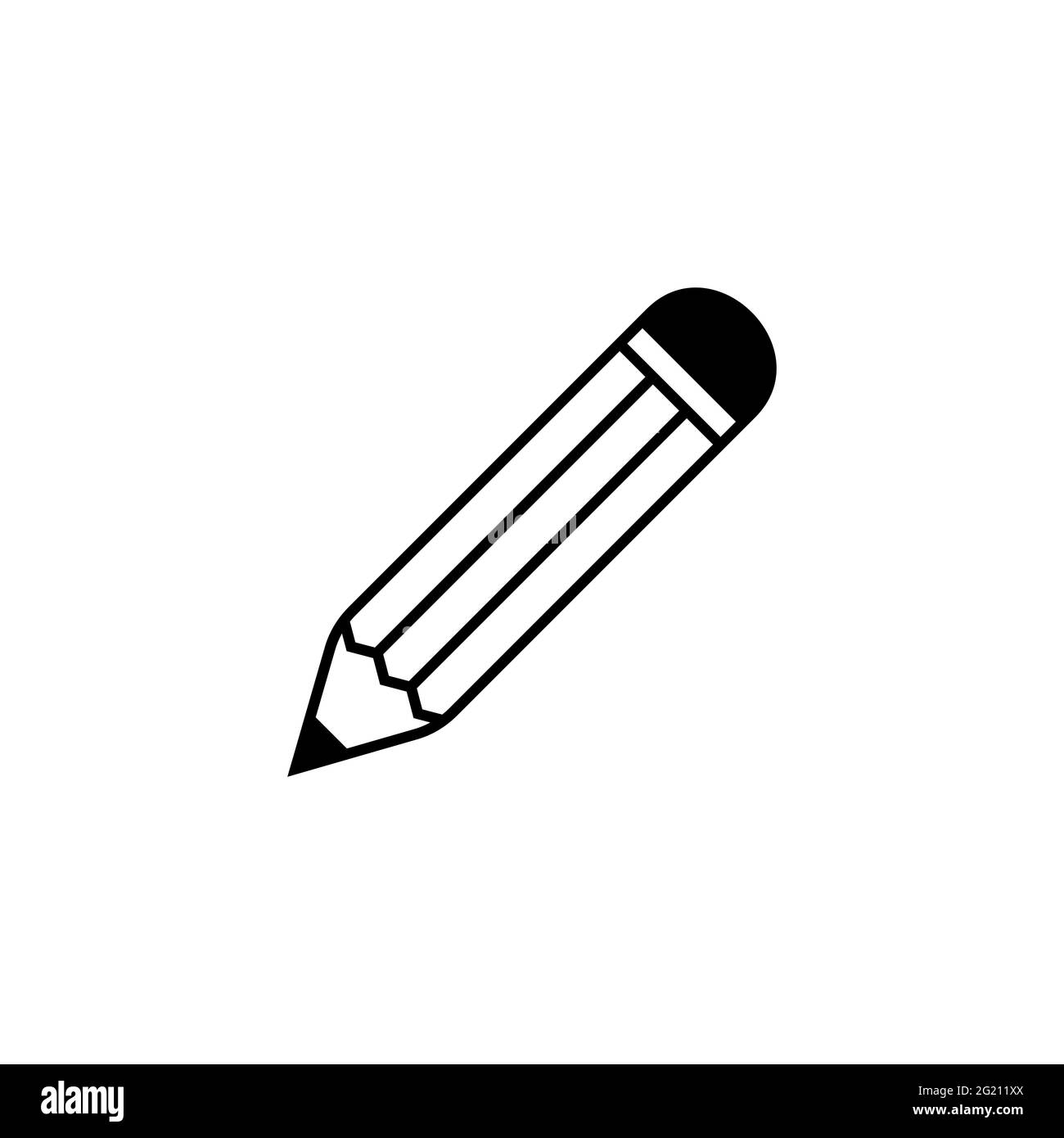 Pencil icon vector Stock Vector Image & Art - Alamy