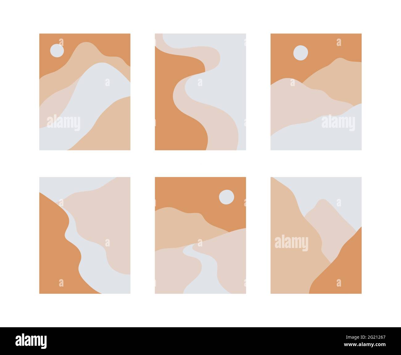 Minimalistic landscape posters Stock Vector Image & Art - Alamy