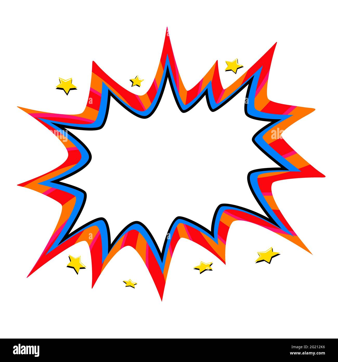 Pop art speech bubble template for your design. Comics style pop-art ...