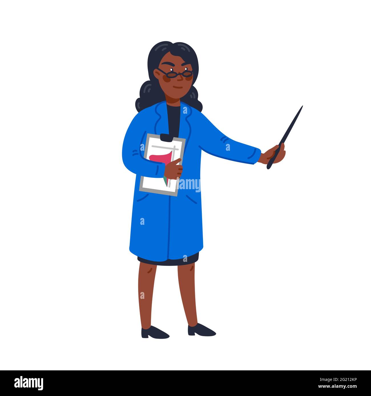 scientist - African American Woman scientist in lab coat holding ...
