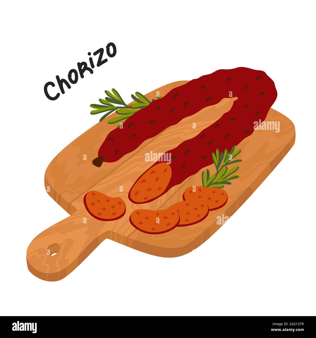 Chorizo Stock Vector Images - Alamy