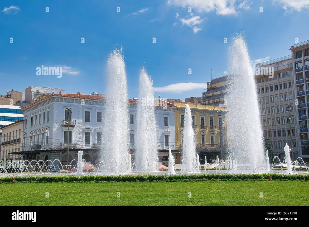 Omonia square, in the center of Athens, Athens, Greece . May 25, 2021 ...
