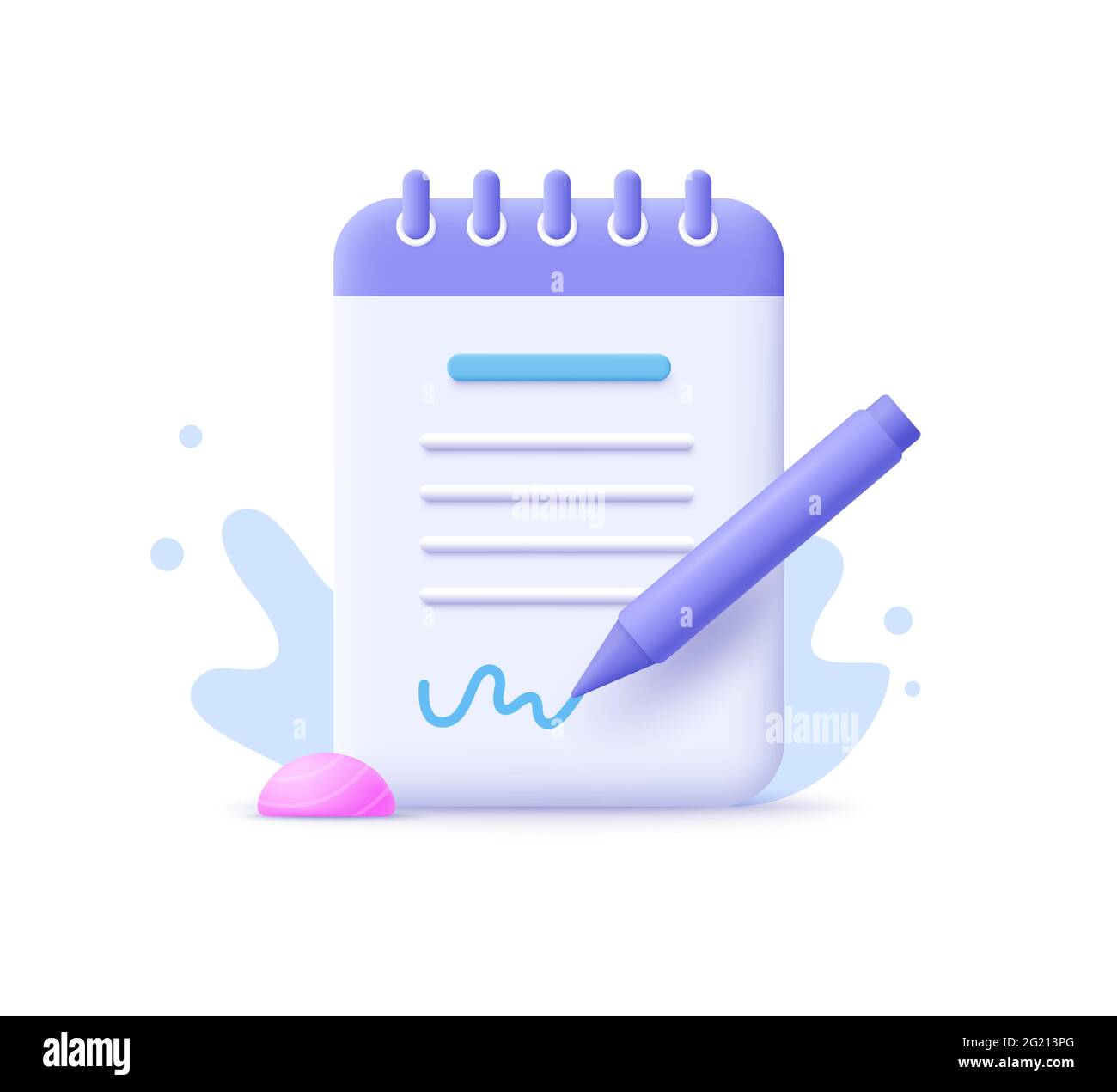 Content writing 3d paper icon hi-res stock photography and images - Alamy